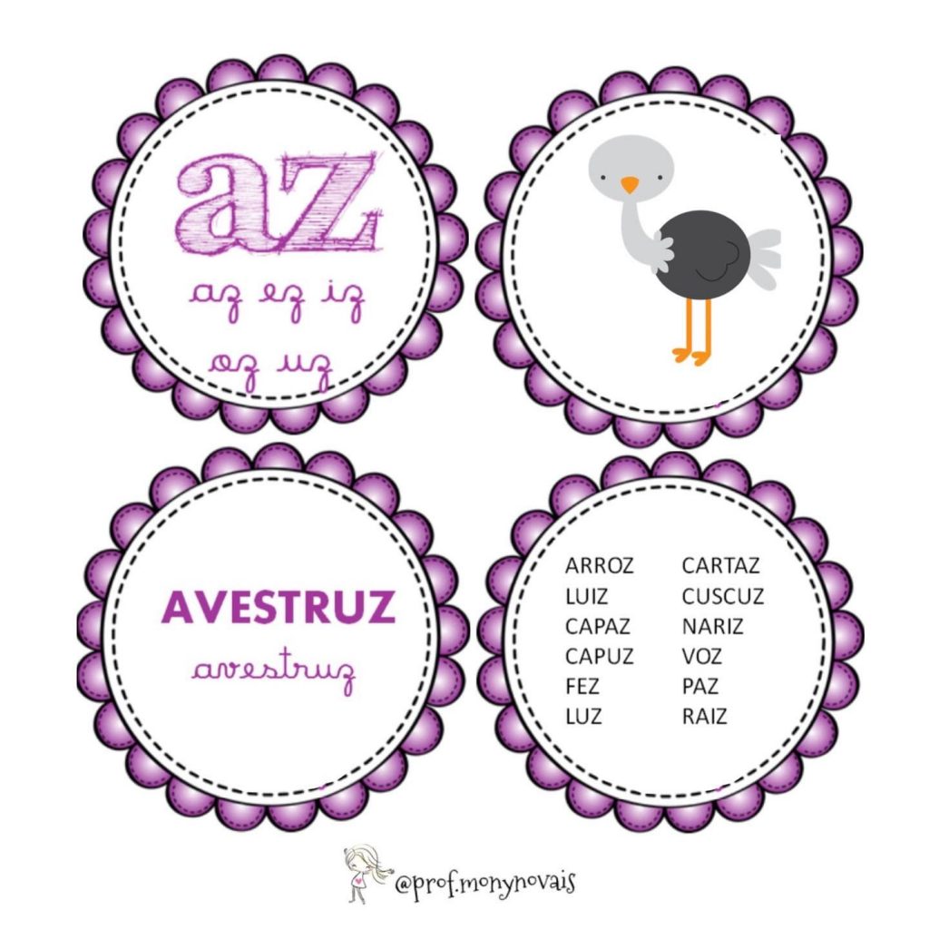 Cards sílabas complexas – Mony's Studio