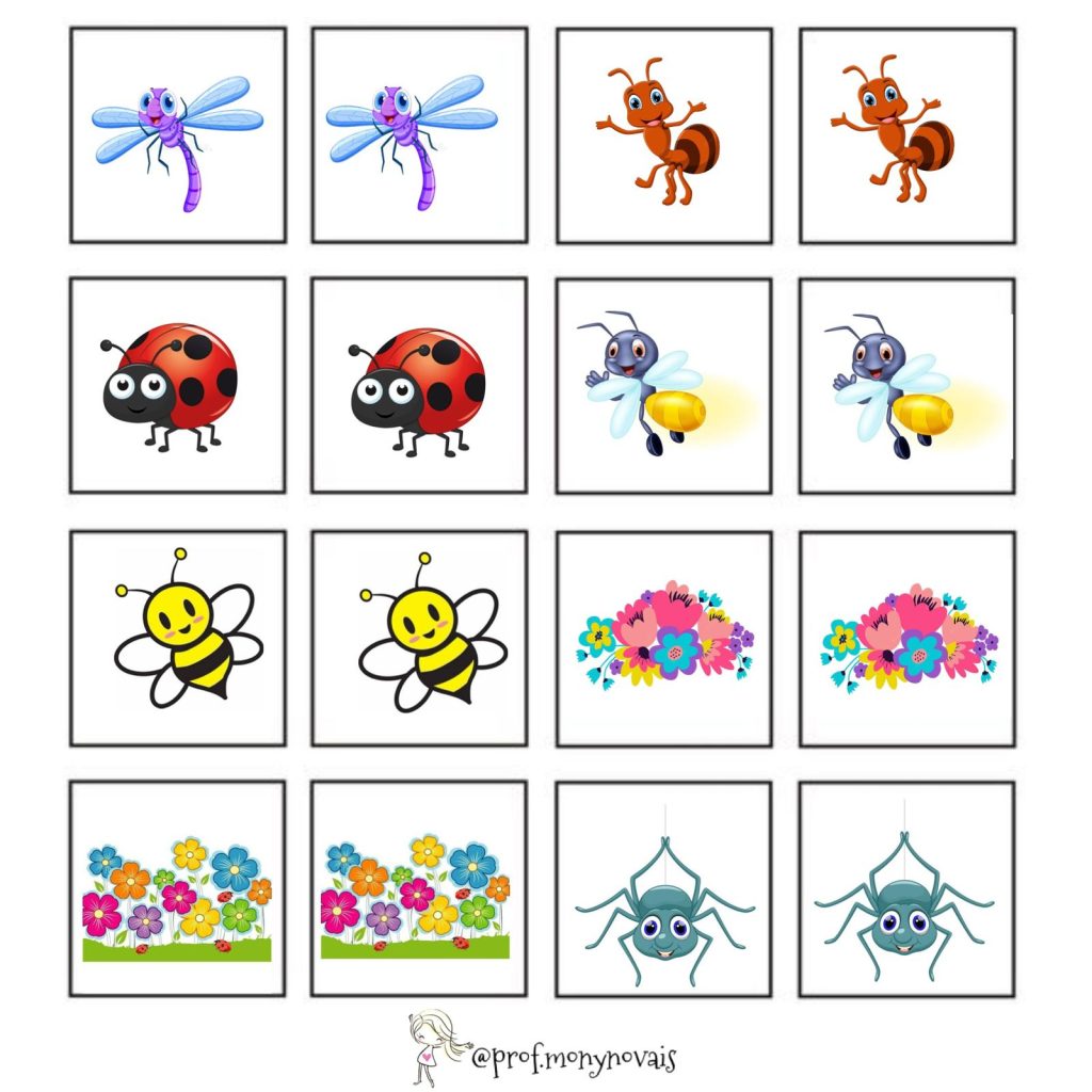 Primavera – Jogo da memória GRÁTIS – Mony's Studio