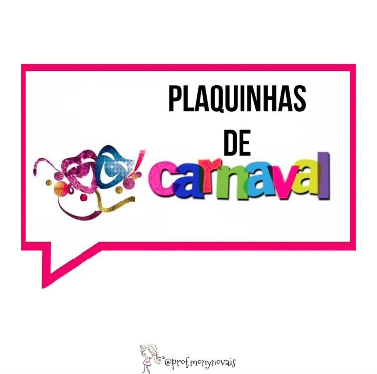 Plaquinhas de carnaval – GRÁTIS – Mony's Studio
