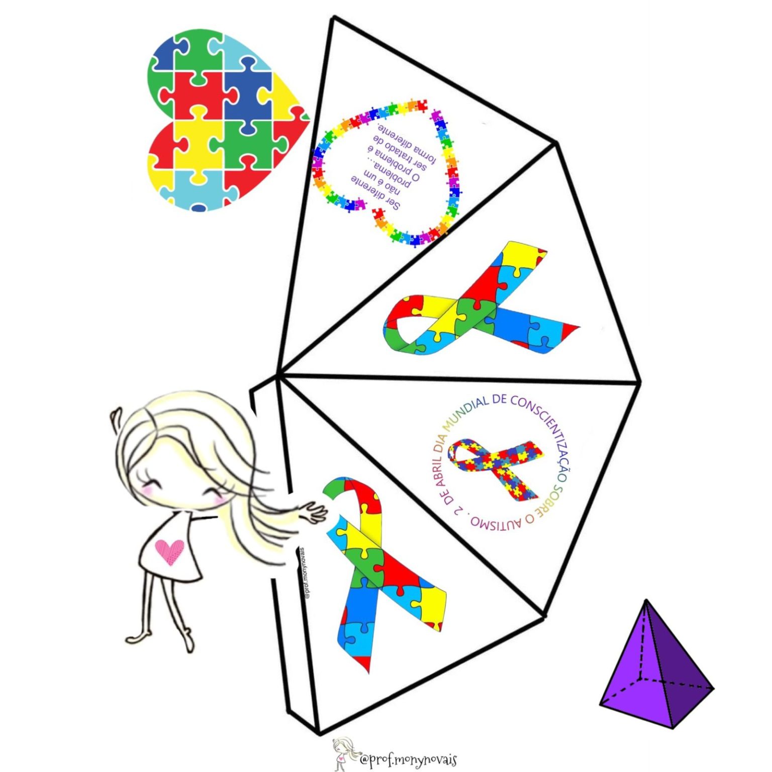 Conscientização sobre o Autismo- Atividade Interativa – Mony's Studio