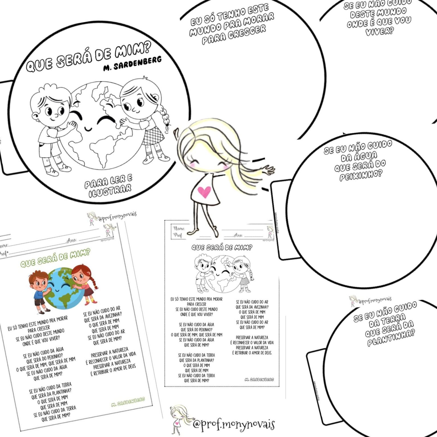 Flipbook para ler e ilustrar – Que será de mim? – Mony's Studio