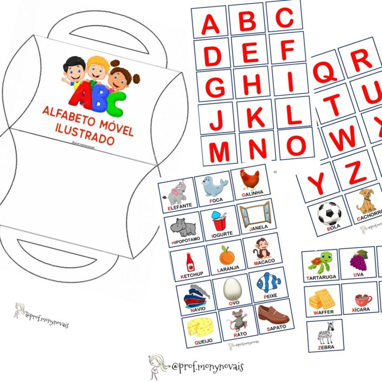 Alfabeto móvel ilustrado – Mony's Studio