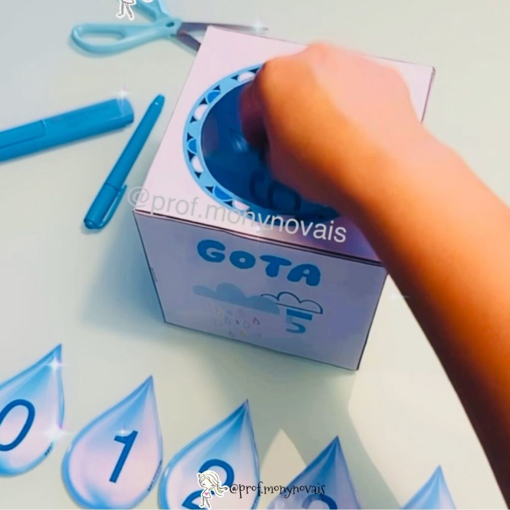 Cada gota conta – Atividade na caixa – Mony's Studio