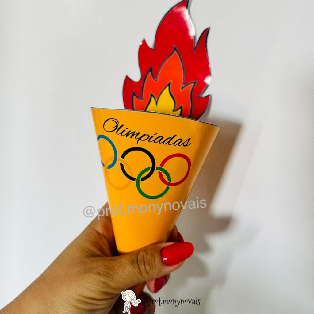 Tocha Olímpica – Olimpíadas 2024 – Mony's Studio